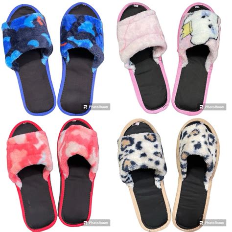 Maraca Women 1 Pair Fluffy Slip On Fluffy Indoor Home Slippers Tsinelas
