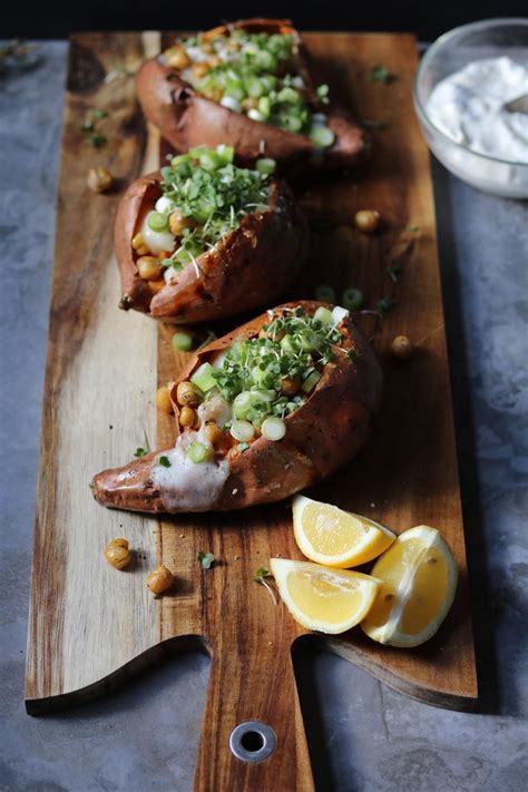Mediterranean Baked Sweet Potatoes