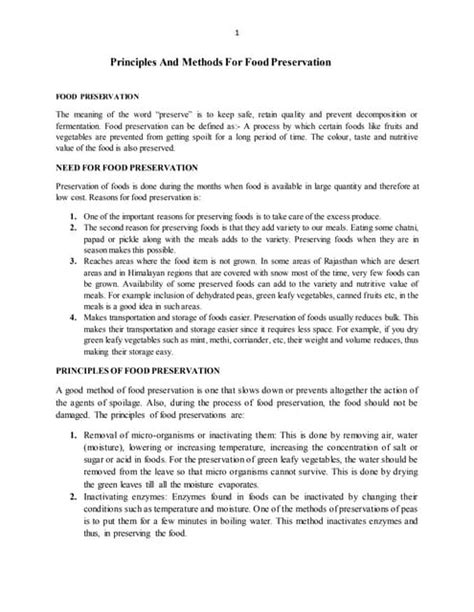 Methods Of Food Preservation Pptx