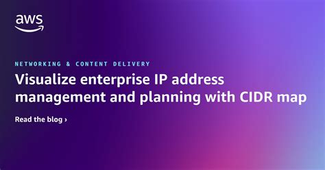 visualize enterprise ip address management and planning with cidr map