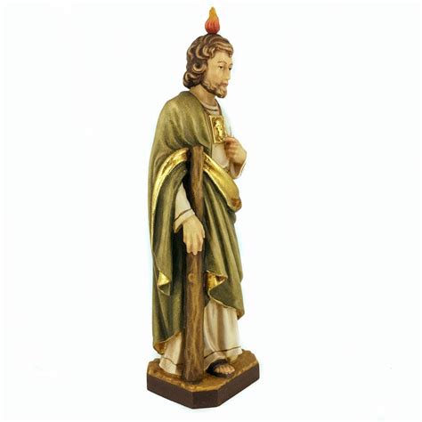 Wooden Statue Of St Jude Thaddeus Mondo Cattolico