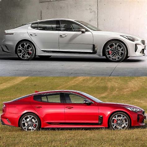 For Kia Stinger Auto Body Decor Vinyl Decal Carbon Fiber Racing Sport