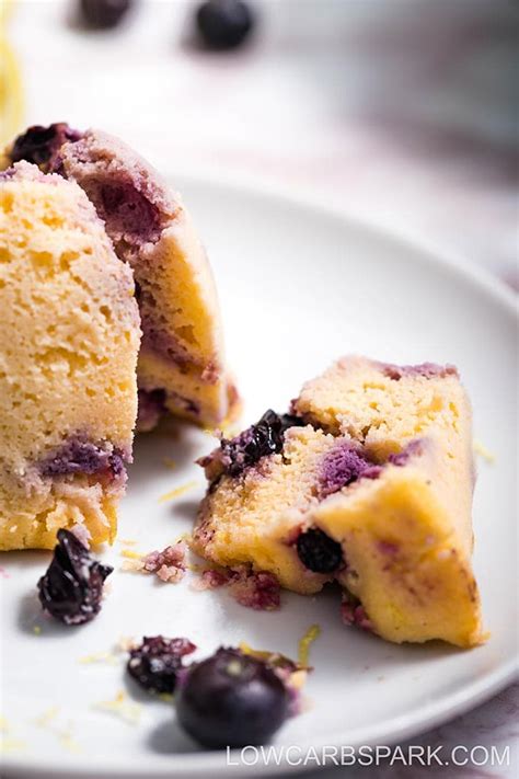 Quick Keto Lemon Blueberry Mug Cake Low Carb 5 Minute Dessert