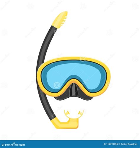 Scuba Mask And Snorkel Stock Vector Illustration Of Aquatics