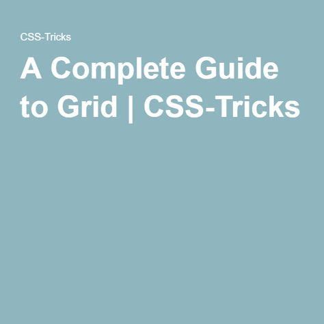 A Complete Guide To Css Grid Artofit