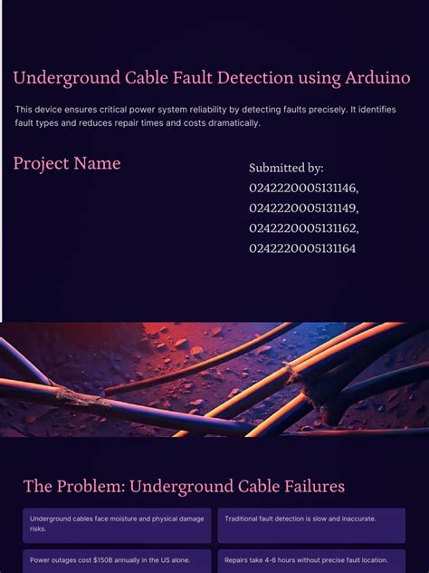 underground cable fault detection using arduino pdf electric power