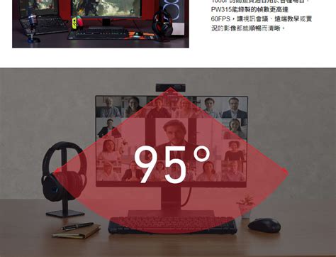 Avermedia 圓剛 Pw315 1080p60高畫質定焦網路攝影機