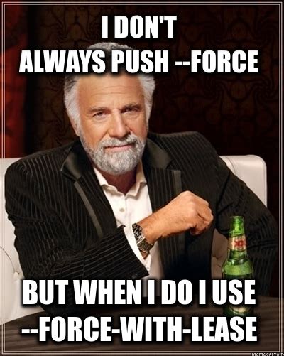 Git Push Force With Lease Today I Learned