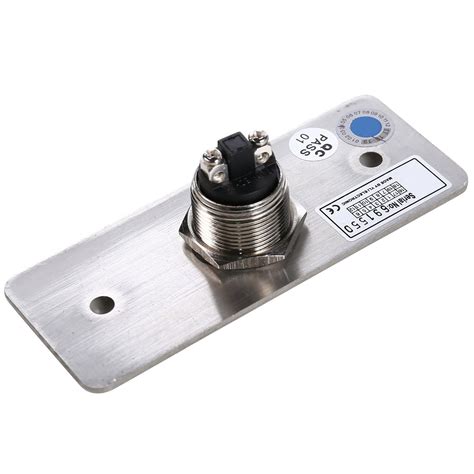 GetUSCart UHPPOTE Momentary Push To Exit Button Switch NO COM Output Stainless Steel Panel For