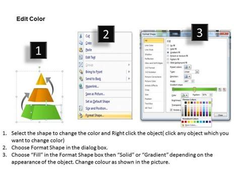 Strategic Management Pyramid Process 3 Stages For Sales Marketing Diagram