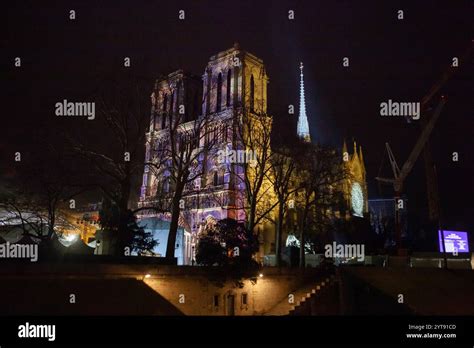 Preparations For The Reopening Ceremonies Of Notre Dame Cathedral In