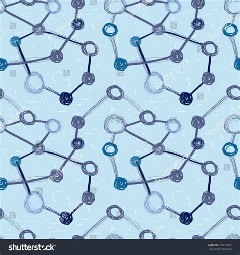 Abstract Seamless Geometrical Background Molecule Structure Stock Vector Royalty Free