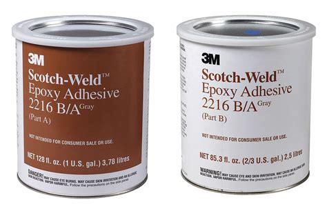 3M Series 2216 Epoxy Adhesive Can 1 Gal Gray 90 Min Work Life PK