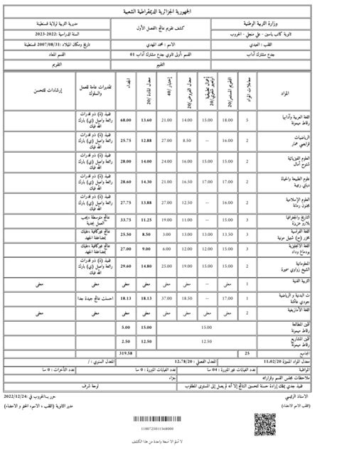 كشوف النقاط Pdf