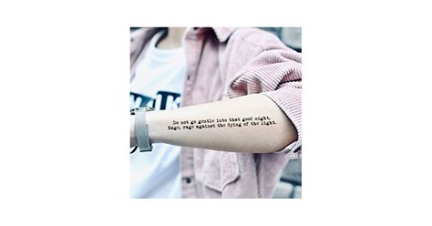 Do Not Go Gentle Tattoo