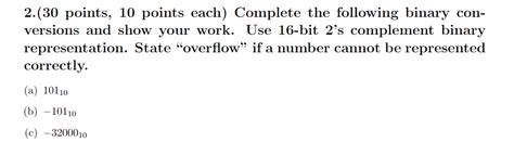 Solved 230 Points 10 Points Each Complete The Following