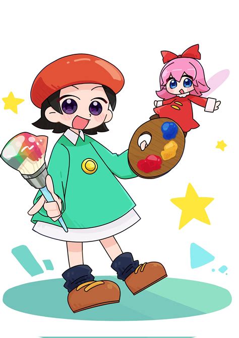 Adeleine And Ribbon Kirby Drawn By Ringo Scarlet Ringo Danbooru