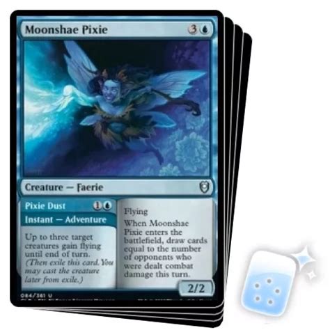 Carte Mtg Magique Moonshae Pixie X4 Commander Legends Battle For Baldurs Gate Eur 178