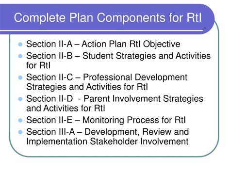 Ppt The Rti Plan Powerpoint Presentation Free Download Id 960930