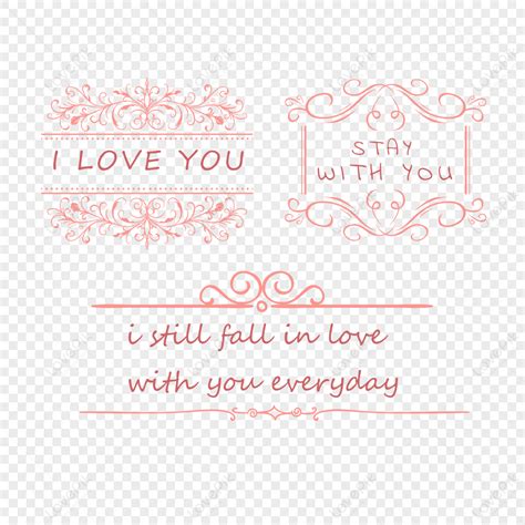 달콤한 진정한 사랑 일러스트 발렌타인 데이 복고풍 테두리낭만적 인우아한 Png 일러스트 무료 다운로드 Lovepik
