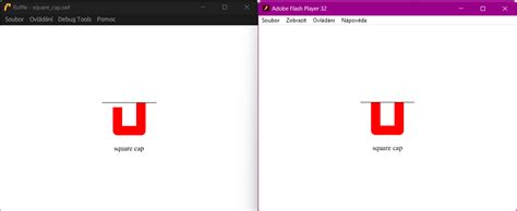 Square Cap Not Rendered Properly Only One Side · Issue 13658