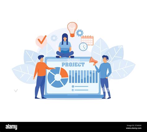 Project Management Concept Successful Strategy Marketing Analysis And