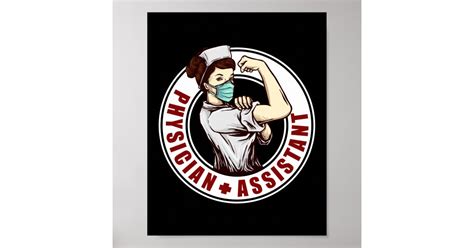 Physican Assistant Cma Rosie The Riveter Poster Zazzle