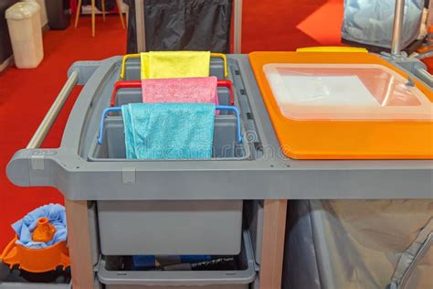 Colour Coded Janitor Cloths Stock Image Image Of Europe Cleaning 285378285