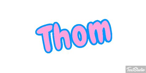 Thom Name Animated  Logo Designs