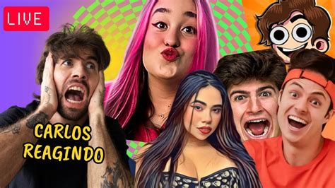 LIVE ONLINEEEEEEEEEEECARLOS REAGINDO Amy Scarlet Enaldinho Natan Jazzghost vocês escolhem