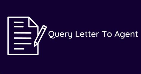 Query Letter To Agent Sample Letter Hub