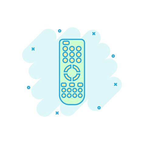 만화 스타일의 원격 제어 아이콘 하 ⁇ 고립 된 배경에 적외선 제어 ⁇ 터 만화 일러스트레이션 Tv 키패드 비즈니스 개념