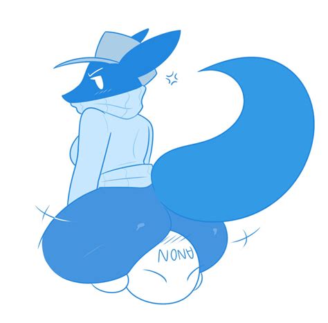 Rule 34 Anon Anthro Blue And White Blue Body Blue Theme Blush Bodily