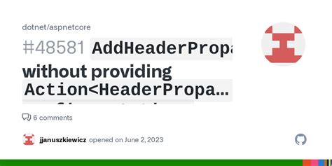 `addheaderpropagation` Without Providing `action Configureoptions
