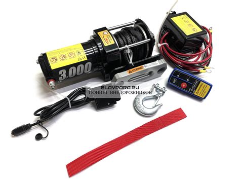 Лебедка на квадроцикл и снегоход 12V PRO TOP 3000lbs/1361 кг ...