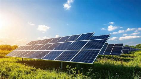 Solar Panel Produces Green Environmentally Friendly Energy From The