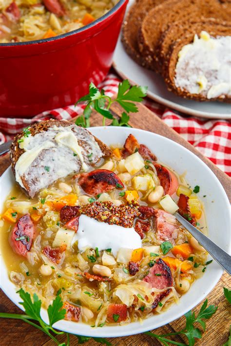 Kielbasa Sauerkraut Soup Closet Cooking