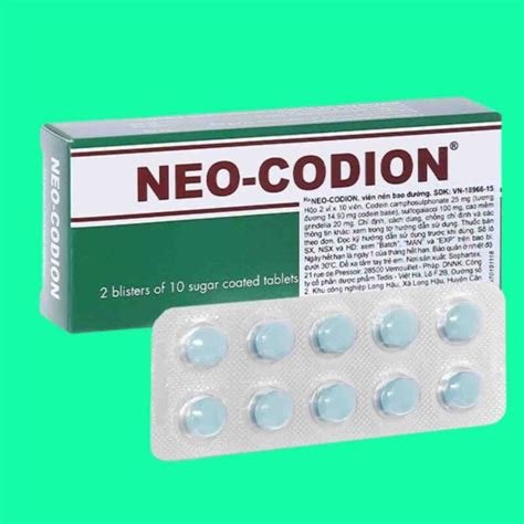 Thuốc Neo Codion Là Có Tác Dụng Gì đối Tượng Chỉ định Là Ai