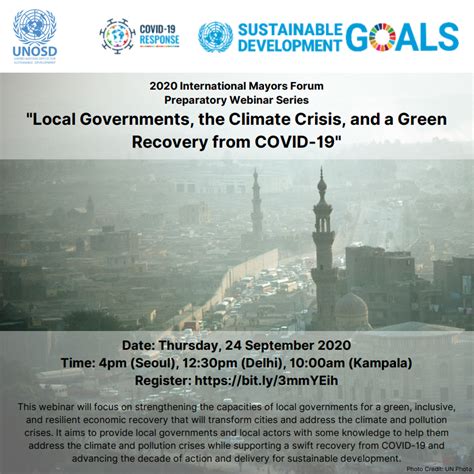 International Mayors Forum Preparatory Webinar Series Webinar 2