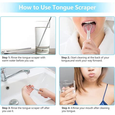 Комплект инструменти за почистване на езика Kingtrong® За възрастни и деца С кутия за