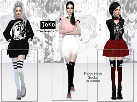 The Sims Resource JOKO Thigh High Socks