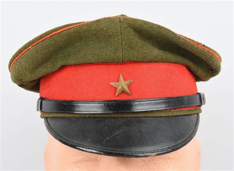 Japanese Wwii Army Officers Late War Visor Cap In Excellent Condition