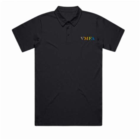 Vmfa Logo Black Polo Shirt Vmfa Shop
