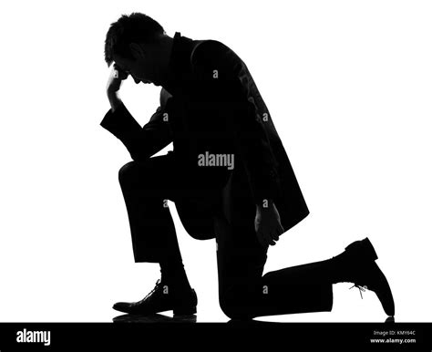 Depressed Man Silhouette Cut Out Stock Images And Pictures Alamy
