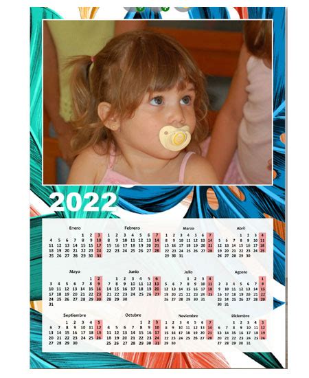 Calendario Personalizado tipo Póster con tus fotos Foto Regalo