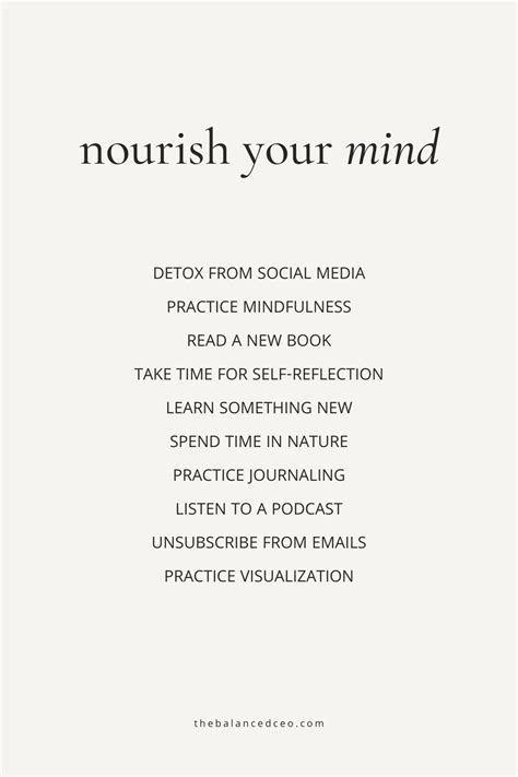 50 Ways To Nourish Your Mind Body And Soul Artofit