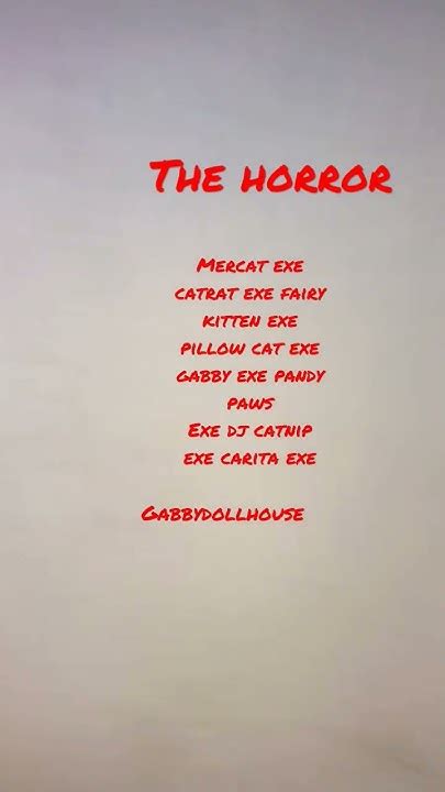 The Scary Gabby Dollhouse Horror Youtube