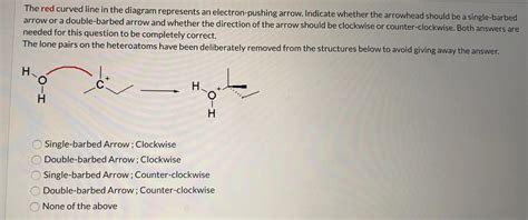 The Red Curved Line In The Diagram Represe Organic Chemistry