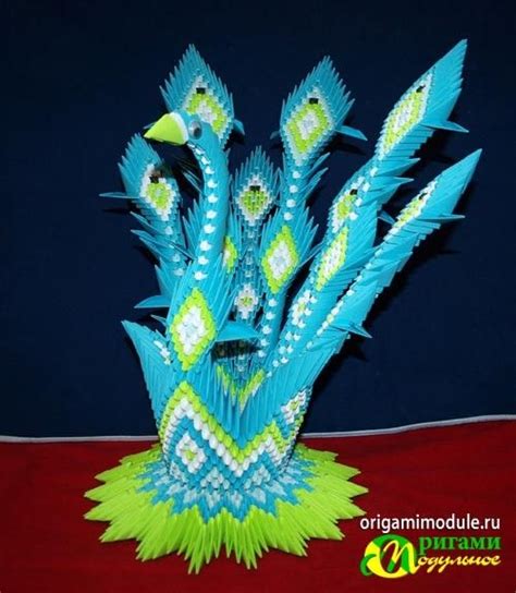 02 3d Modular Origami Peacock I Suggest You Do It Now The Circuit