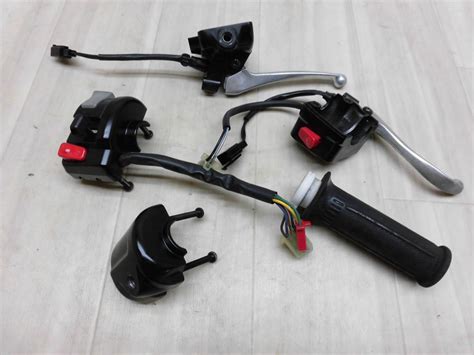 【傷や汚れあり】★純正スロットル＆ハンドルスイッチ＆ブレーキホルダー Sa08j 0502 ジョグポシェ Jog Poche A113e 実動